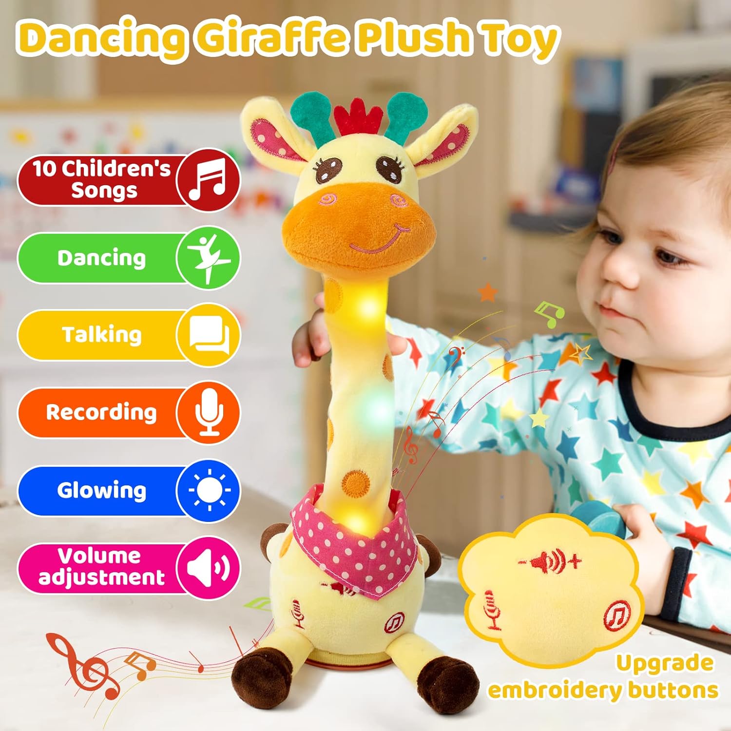 🎉 Best-Selling Musical Giraffe Toy – Sings, Dances & Repeats What You ...