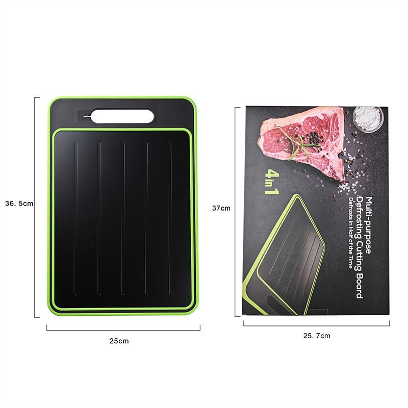 ️ 4-in-1 Defrosting Tray with Cutting Board