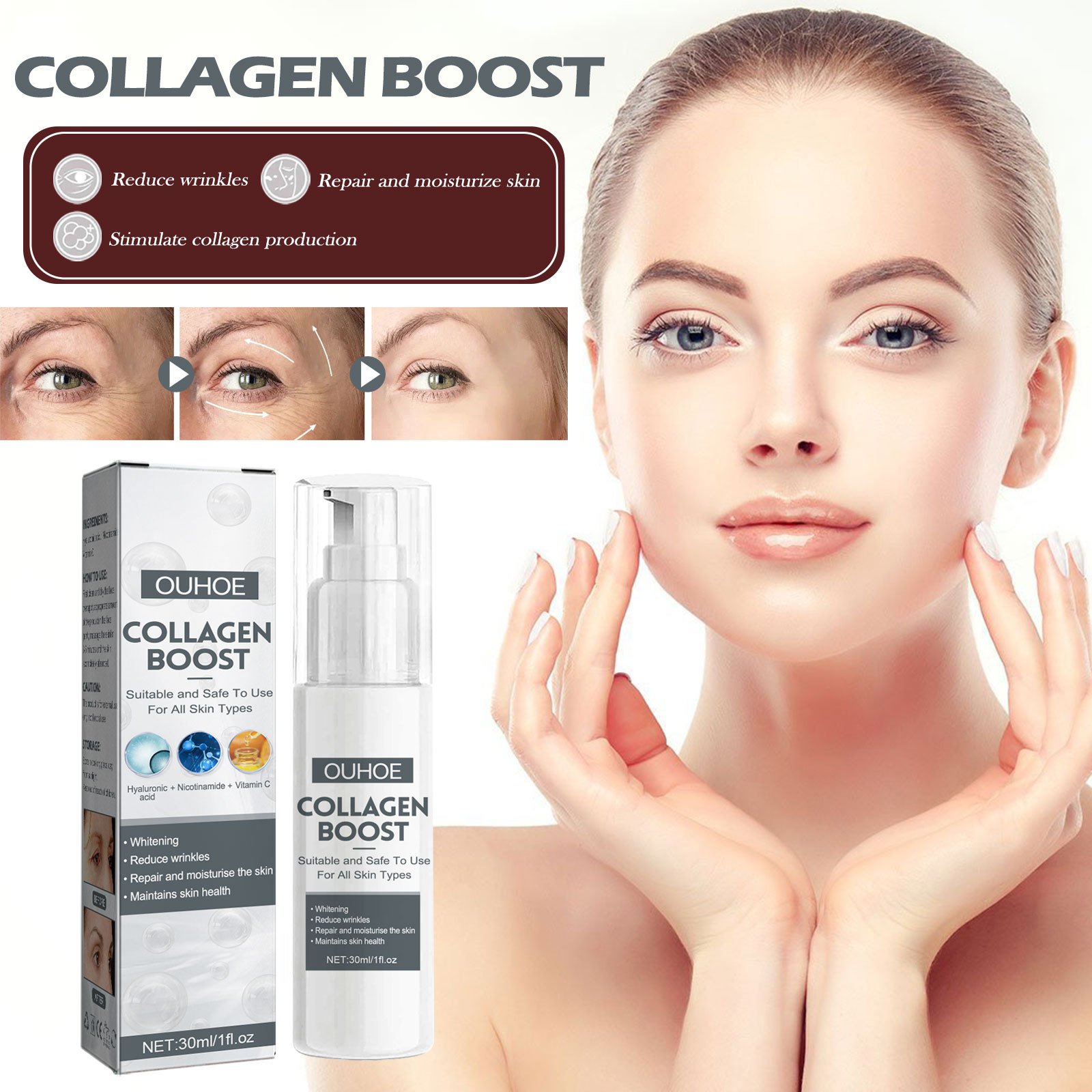 Last Day Promotion 49% OFF--2025 New Collagen Boost Anti-Aging Serum ...