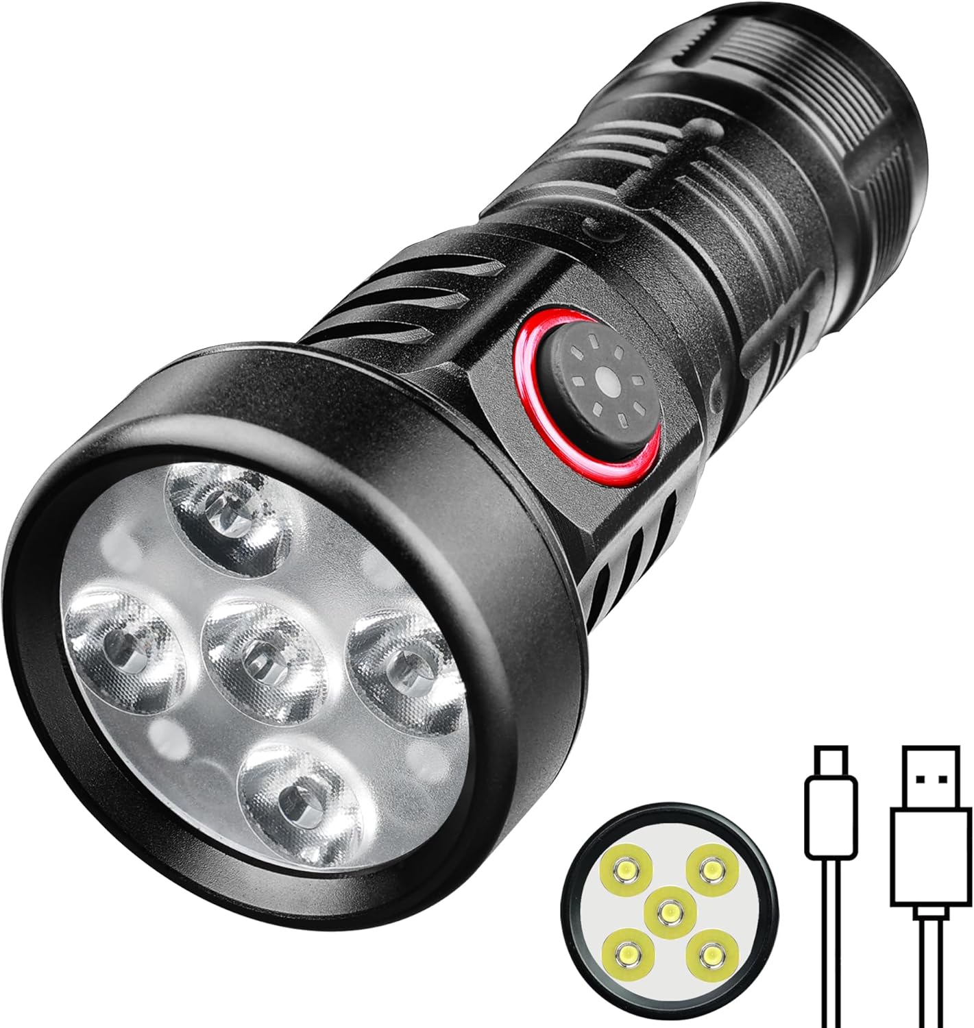Mini High-Brightness Rechargeable Flashlight