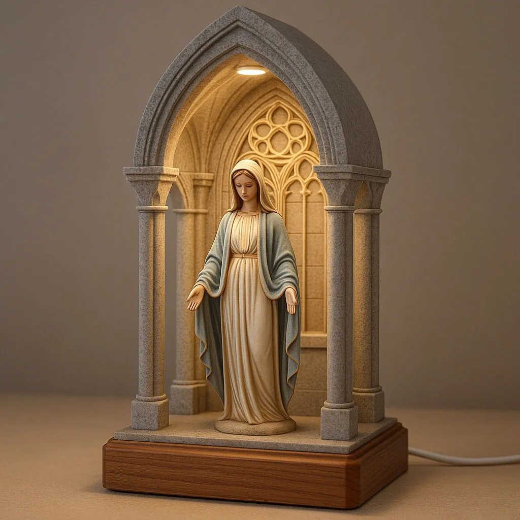 🔥 Virgin Mary LED Devotional Table Lamp