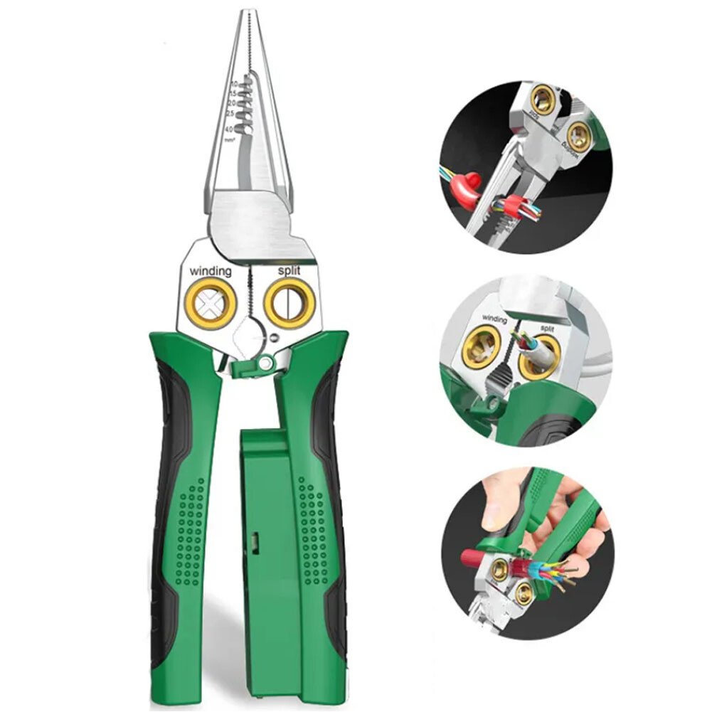 Outdoorfun 8 in 1 Wire Stripper Twister for Cutting and Pulling Wires ...