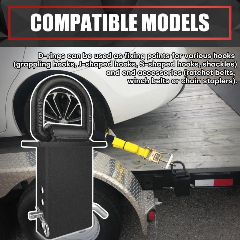 Heavy-Duty Removable D-Ring Tie Down for Utility Trailers - Precisetrue