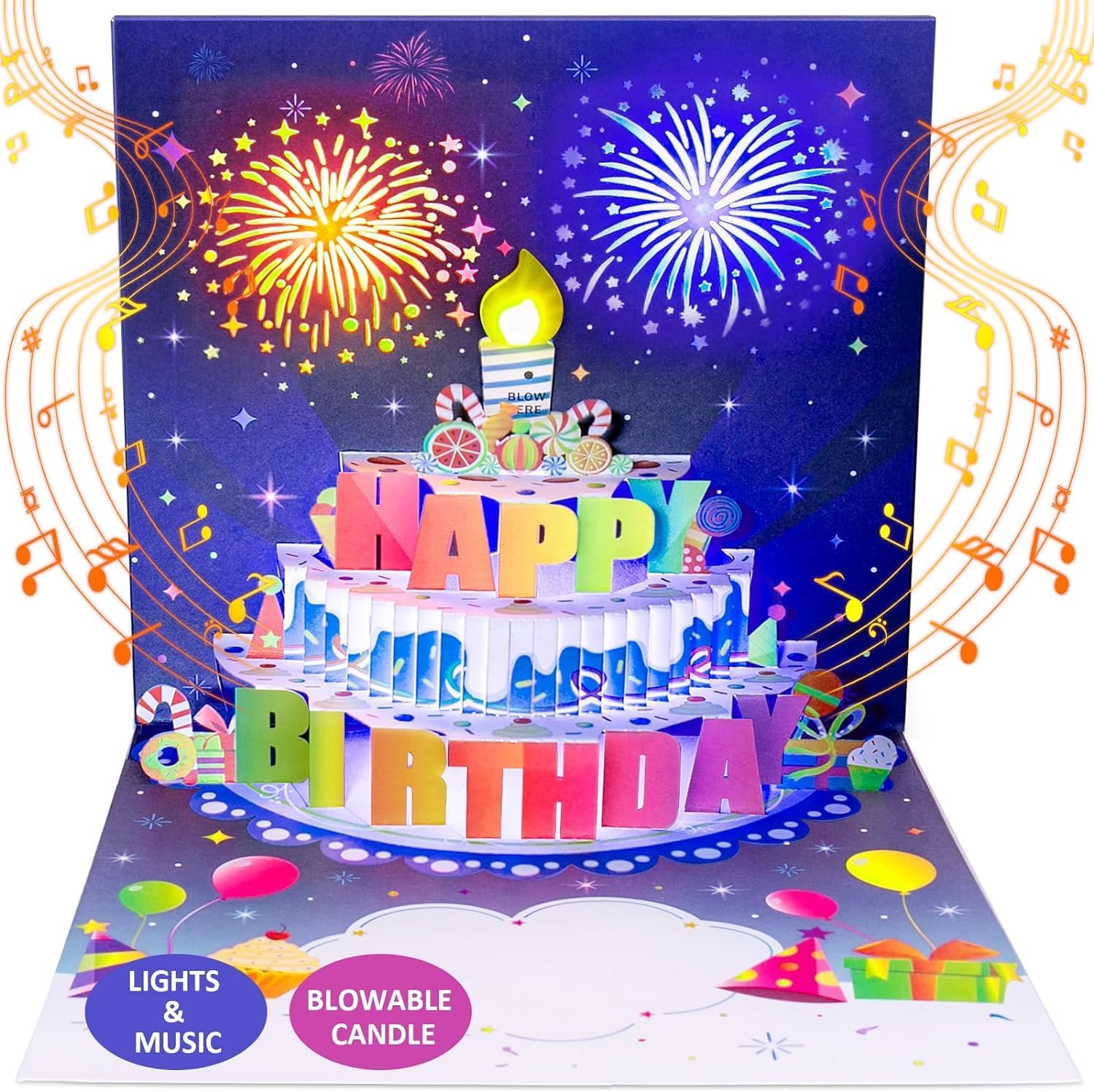 🎁 Best Birthday Gift Ever🎉 Magical Musical Firework Pop-Up Card That ...