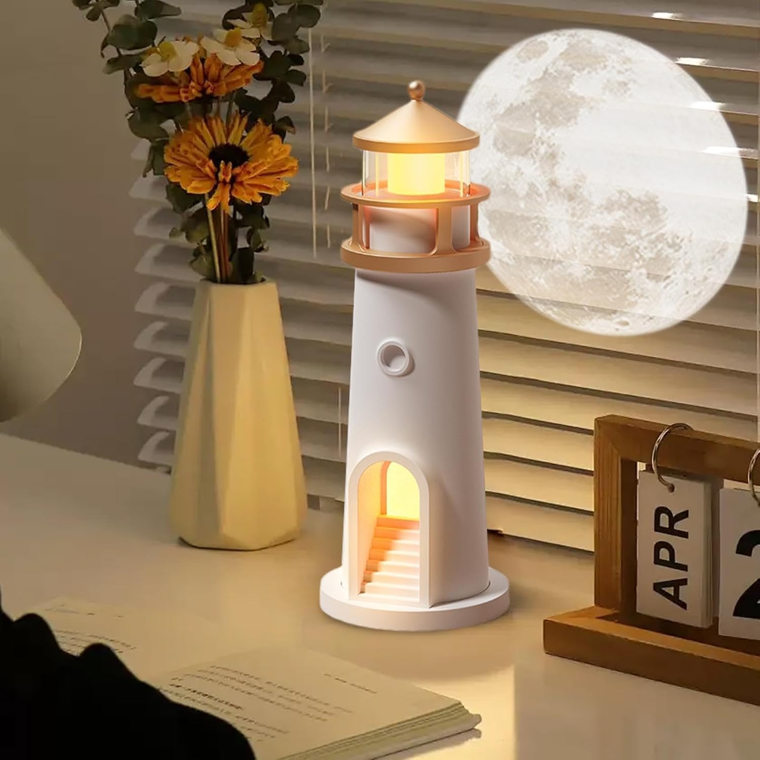 🌙Moonlight Lighthouse projection lamp⛵